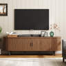 Latitude Run® Tv Stand With Storage And Shelves Designed To Fit 55’’ - 80’’ Tvs. Wood ...